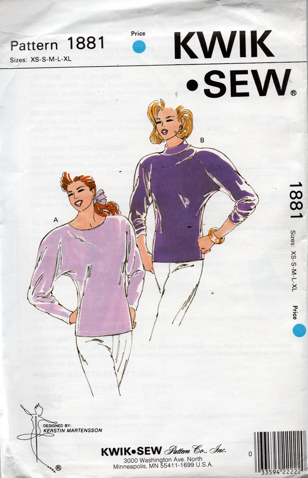 Kwik Sew 1881 | Vintage Sewing Patterns | Fandom