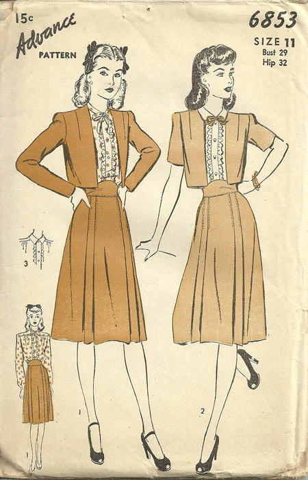 Advance 6853 A | Vintage Sewing Patterns | Fandom