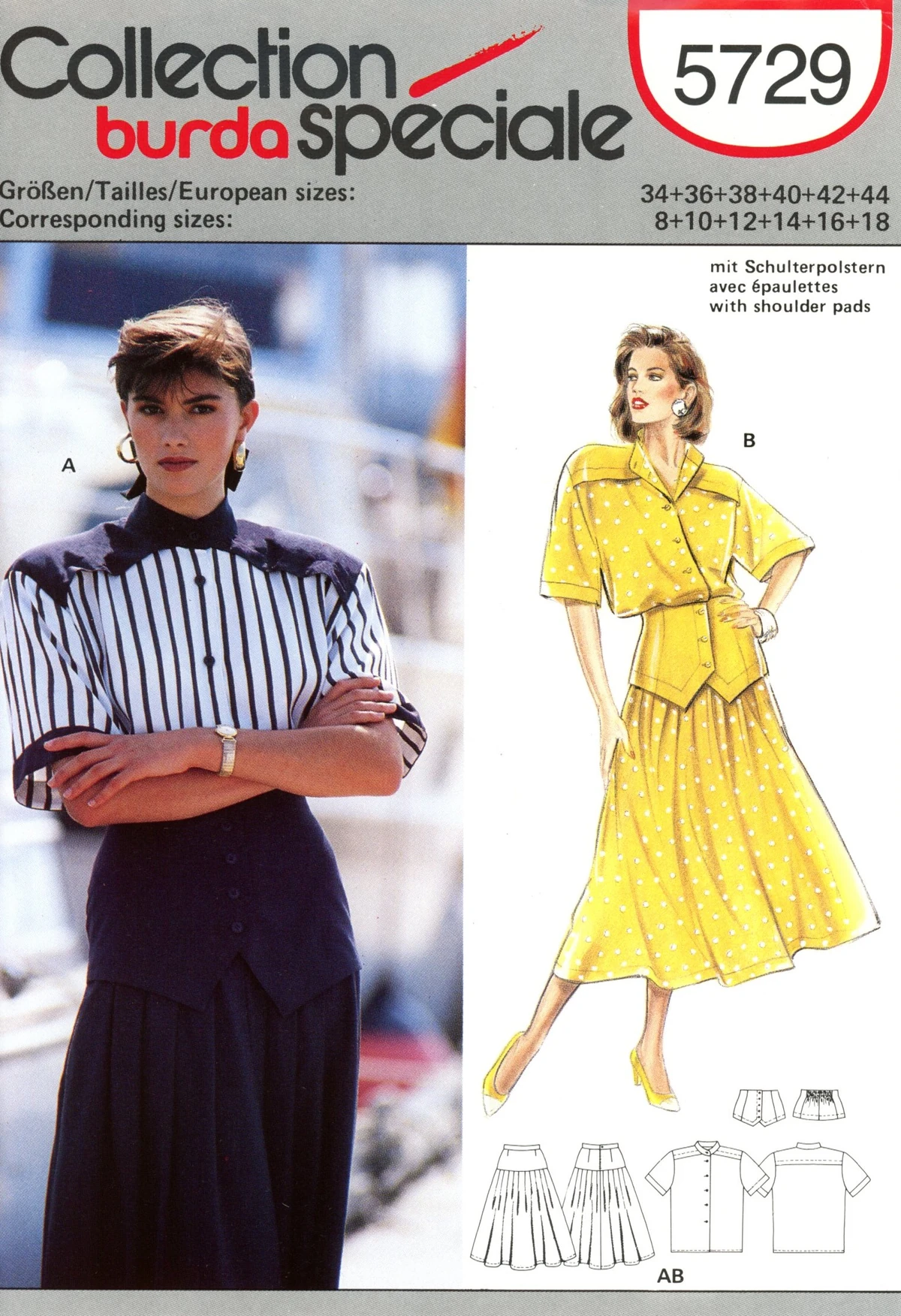 Burda 5729 | Vintage Sewing Patterns | Fandom