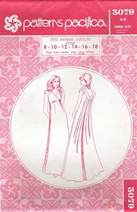 Patterns Pacifica 3079 | Vintage Sewing Patterns | Fandom