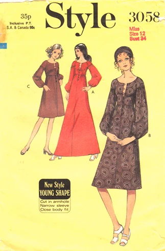 Style 3058 | Vintage Sewing Patterns | Fandom