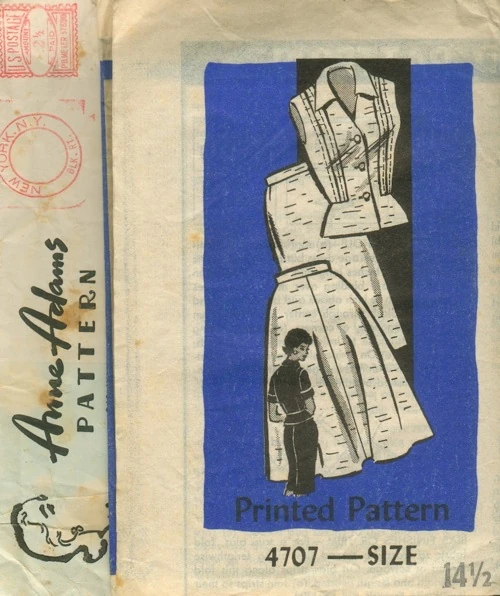 Anne Adams 4707 A | Vintage Sewing Patterns | Fandom