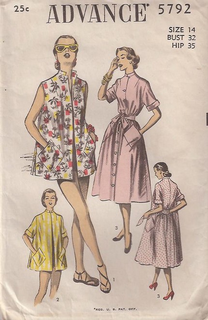 Advance 5792 | Vintage Sewing Patterns | Fandom
