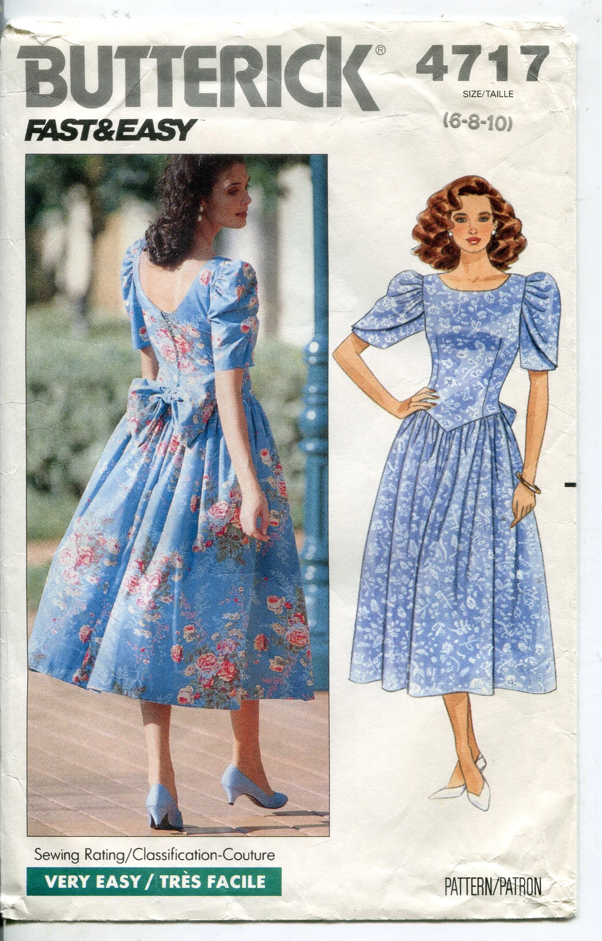 Butterick 4717 A | Vintage Sewing Patterns | Fandom