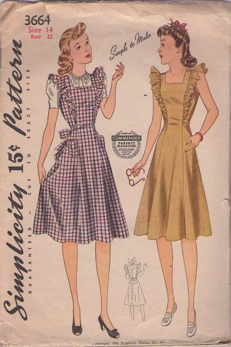Simplicity 3664 A | Vintage Sewing Patterns | Fandom