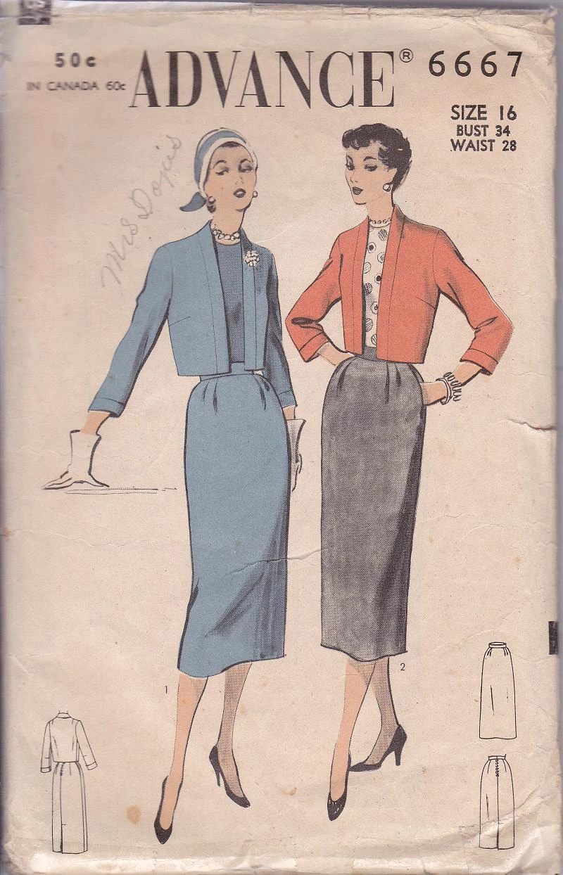 Advance 6667 | Vintage Sewing Patterns | Fandom