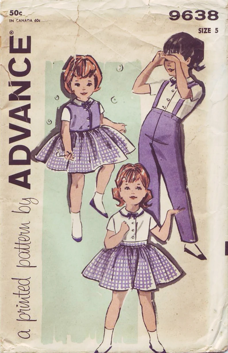 Advance 9638 | Vintage Sewing Patterns | Fandom