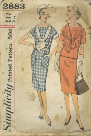 Simplicity 2883 A | Vintage Sewing Patterns | Fandom