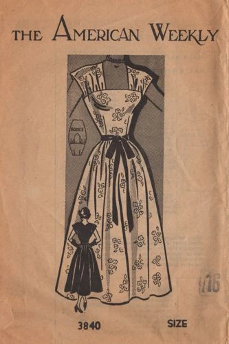 American Weekly 3840 A | Vintage Sewing Patterns | Fandom