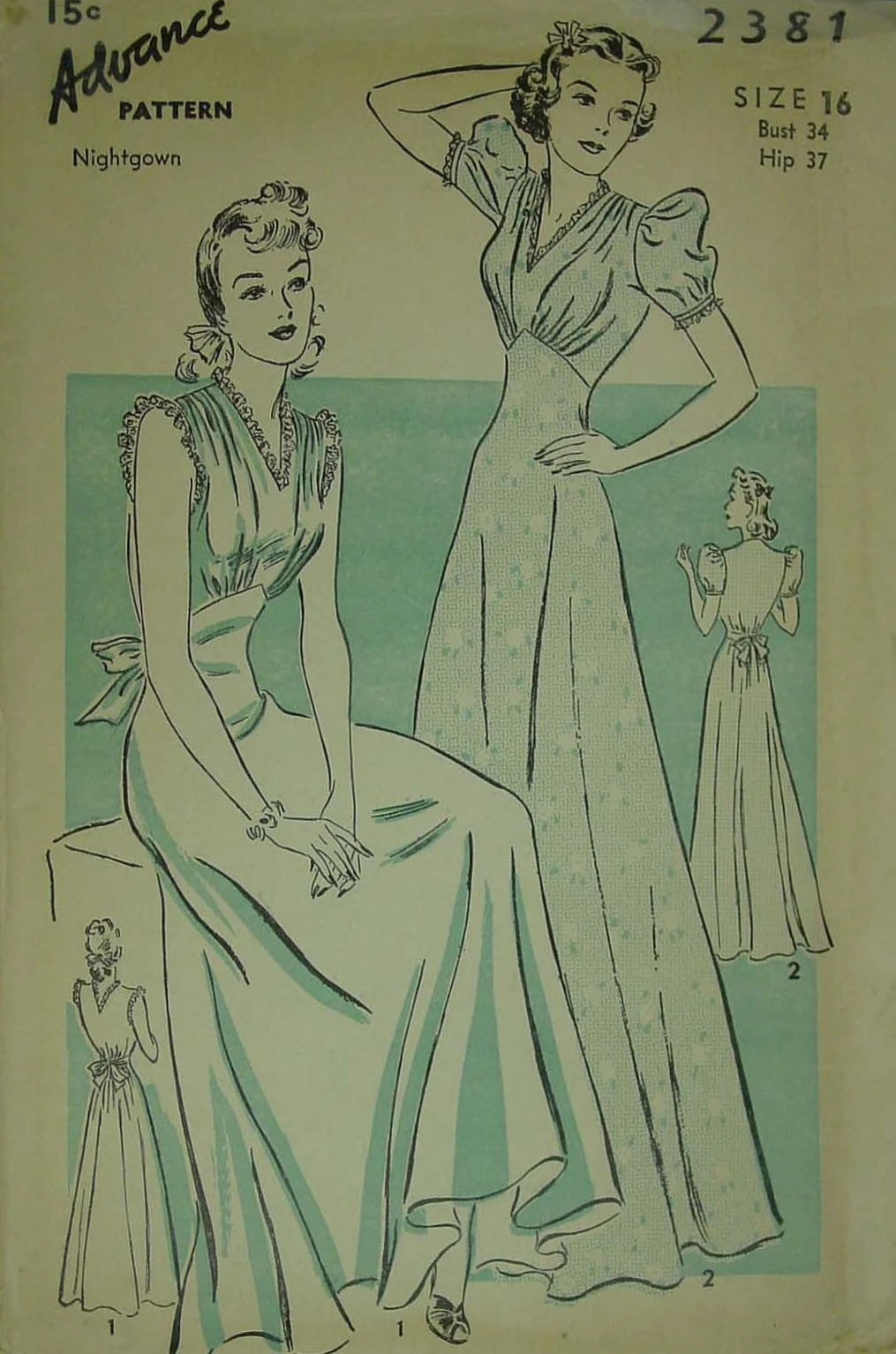 Advance 2381 | Vintage Sewing Patterns | Fandom