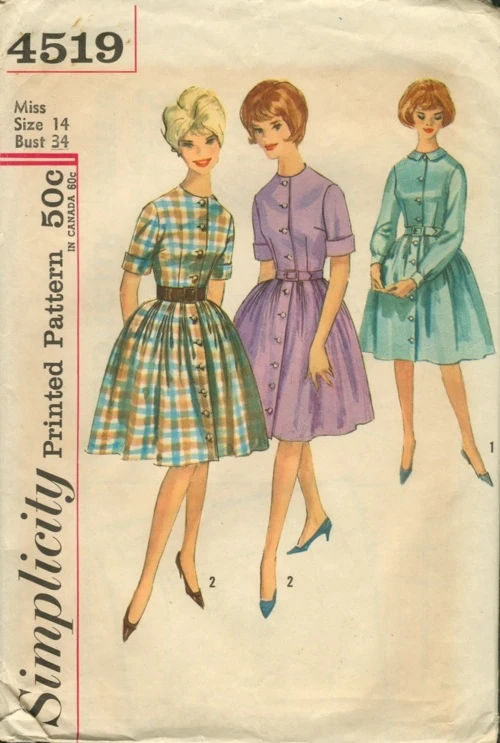 Simplicity 4519 | Vintage Sewing Patterns | Fandom