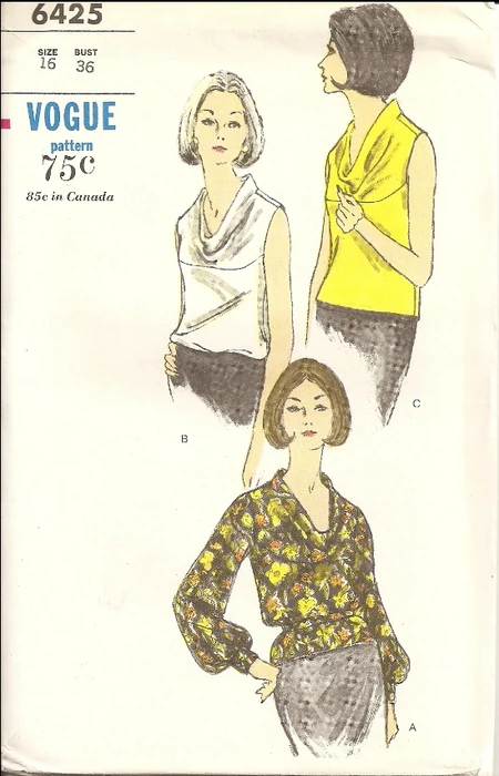 Vogue 6425 | Vintage Sewing Patterns | Fandom