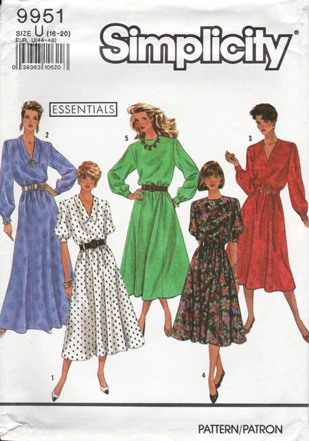 Simplicity 9951 B | Vintage Sewing Patterns | Fandom