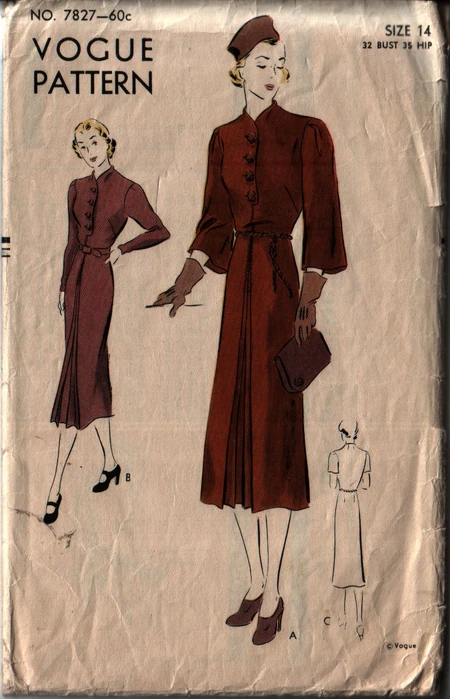 Vogue 7827 | Vintage Sewing Patterns | Fandom