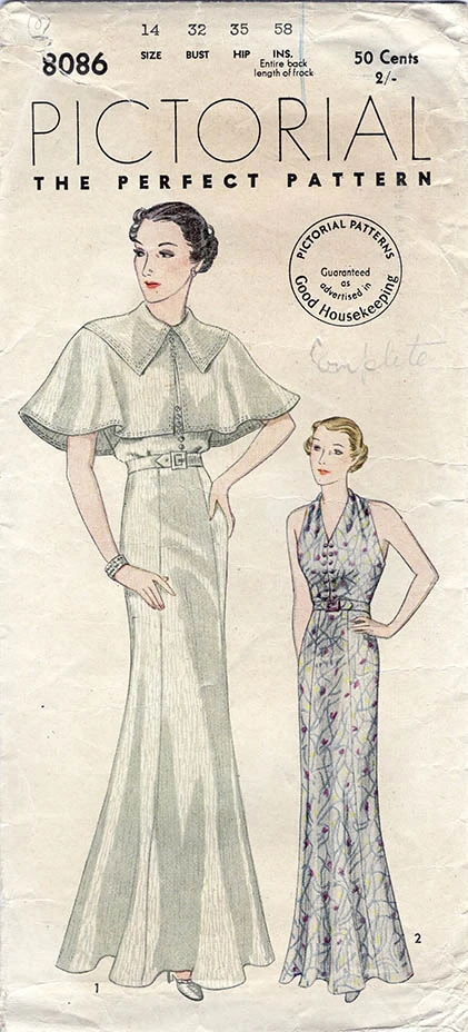Pictorial Review 8086 | Vintage Sewing Patterns | Fandom