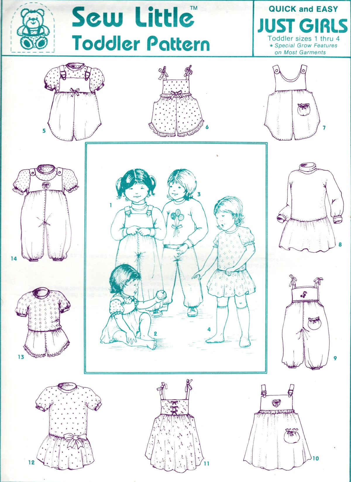 Sew Little Quick and Easy Just Girls | Vintage Sewing Patterns | Fandom