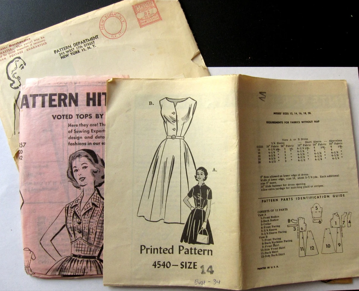 Mail Order 4540 | Vintage Sewing Patterns | Fandom