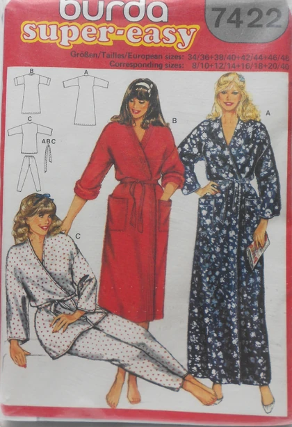 Burda 7422 | Vintage Sewing Patterns | Fandom