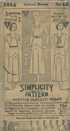Simplicity 1014 B | Vintage Sewing Patterns | Fandom