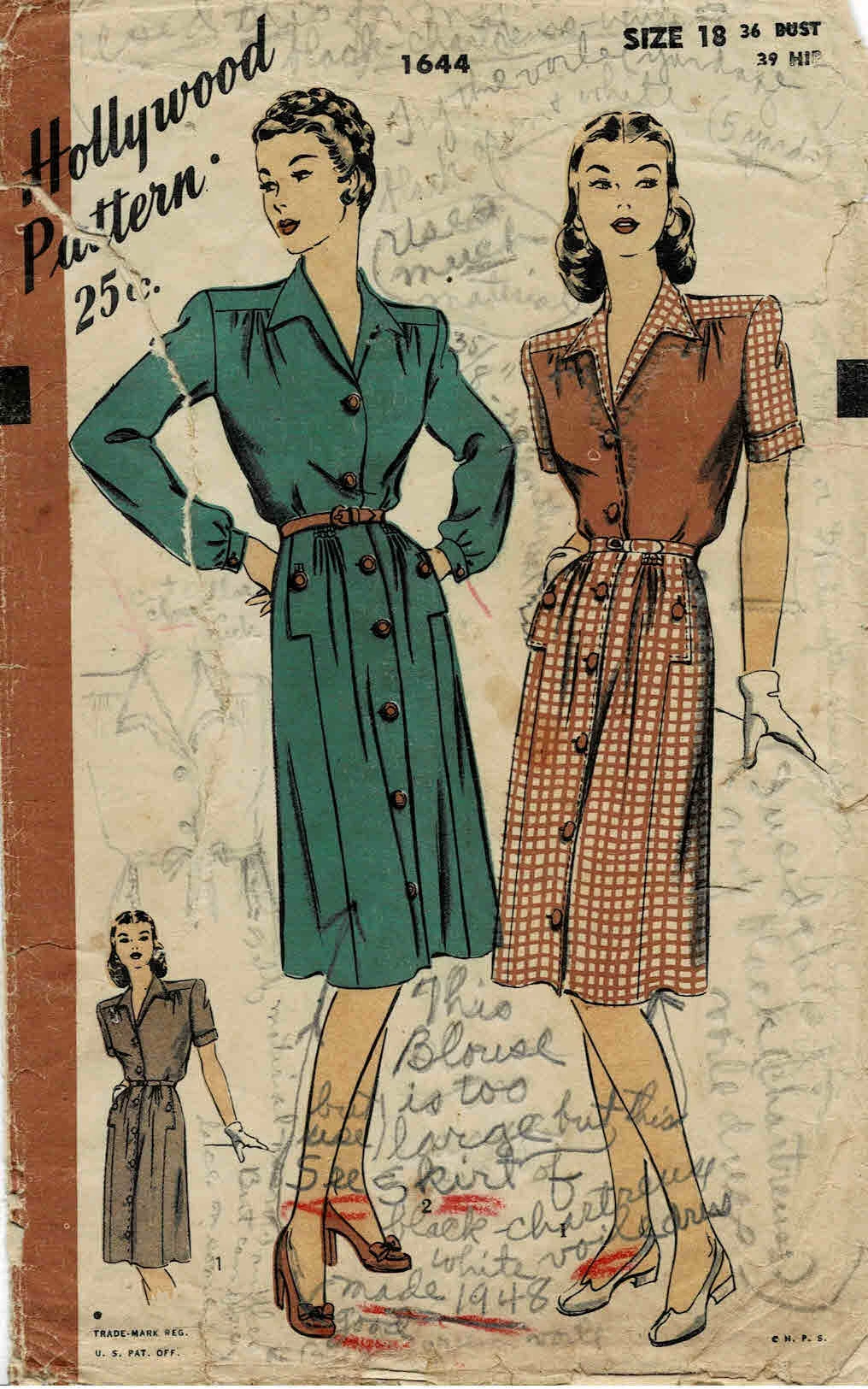 Hollywood 1644 | Vintage Sewing Patterns | Fandom