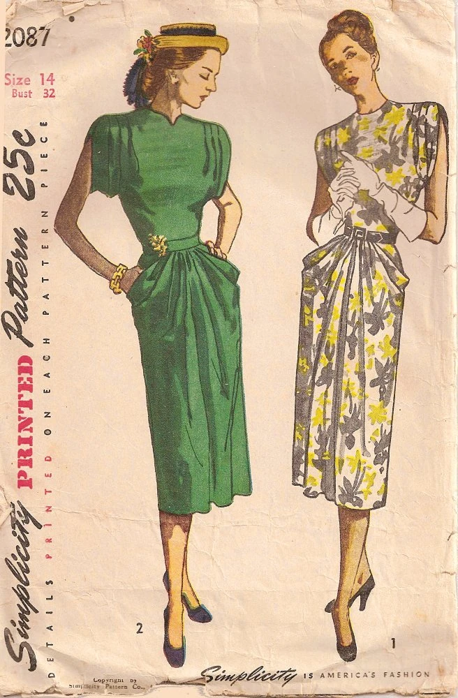 Simplicity 2087 | Vintage Sewing Patterns | Fandom