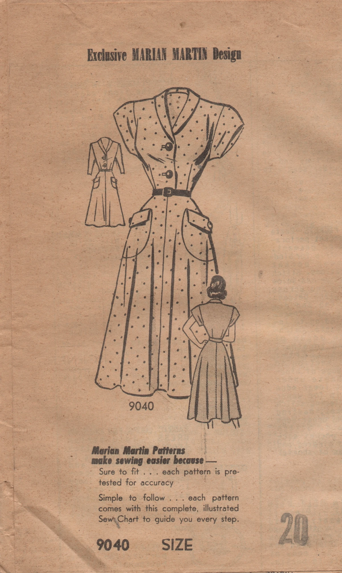 Marian Martin 9040 A | Vintage Sewing Patterns | Fandom