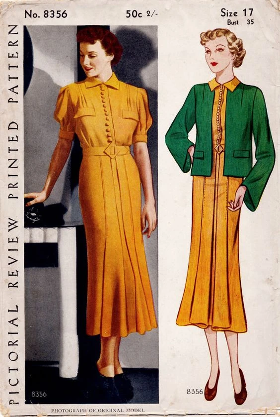 Pictorial Review 8356 | Vintage Sewing Patterns | Fandom