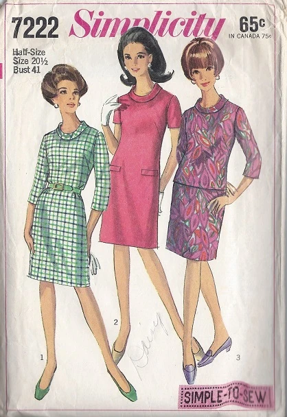 Simplicity 7222 B | Vintage Sewing Patterns | Fandom