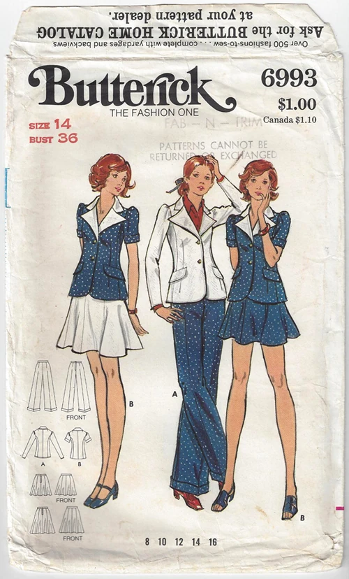 Butterick 6993 A | Vintage Sewing Patterns | Fandom