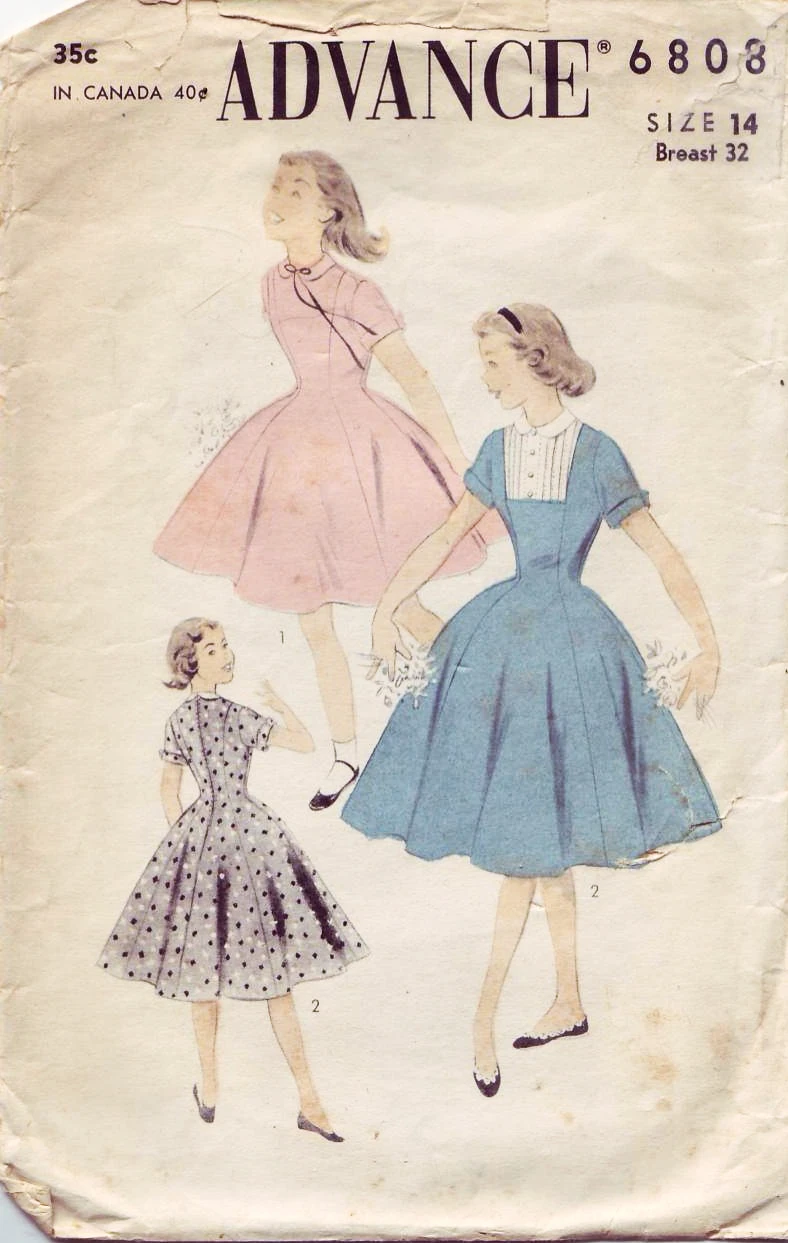 Advance 6808 | Vintage Sewing Patterns | Fandom