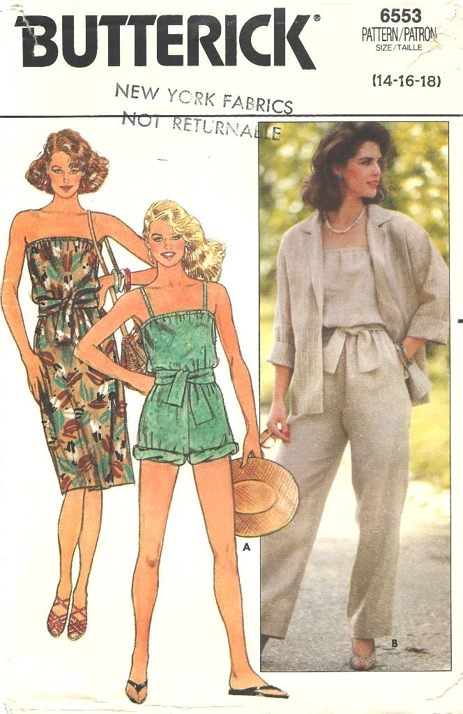 Butterick 6553 B | Vintage Sewing Patterns | Fandom