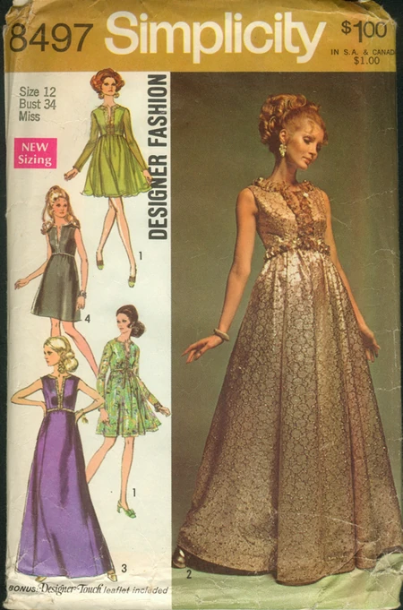 Simplicity 8497 | Vintage Sewing Patterns | Fandom