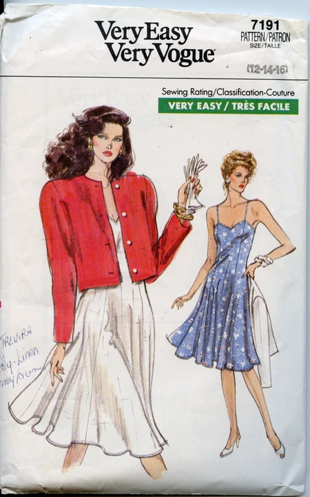 Vogue 7191 A | Vintage Sewing Patterns | Fandom