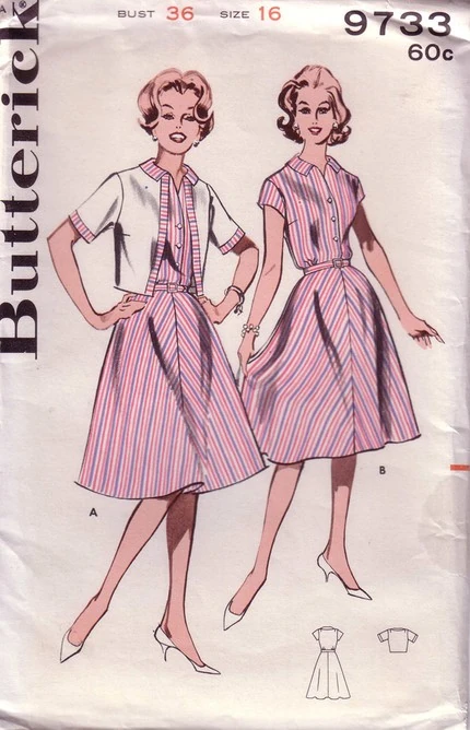 Butterick 9733 | Vintage Sewing Patterns | Fandom