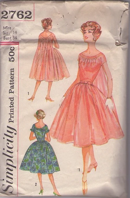 Simplicity 2762 A | Vintage Sewing Patterns | Fandom
