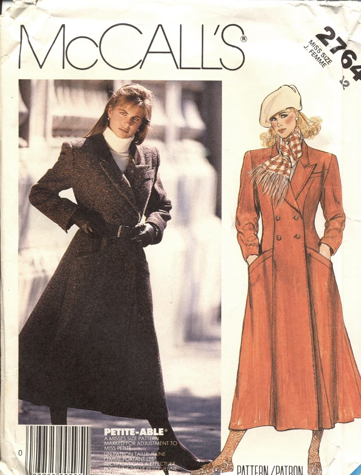 McCall's 2764 A | Vintage Sewing Patterns | Fandom