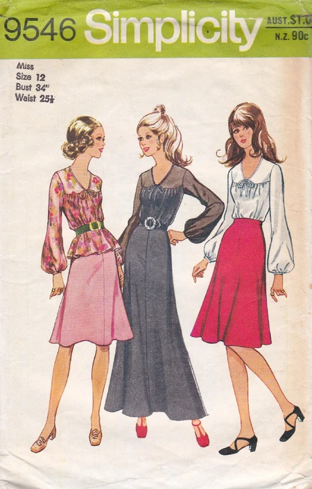 Simplicity 9546 A | Vintage Sewing Patterns | Fandom