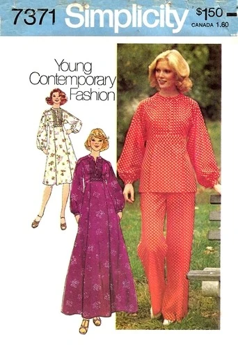 Simplicity 7371 A | Vintage Sewing Patterns | Fandom
