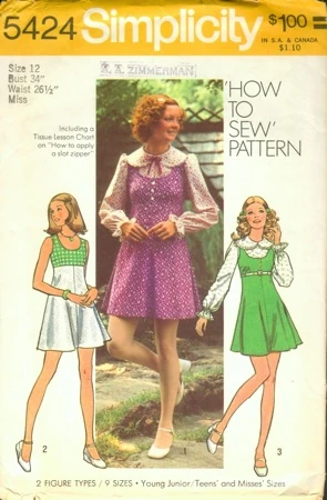 Simplicity 5424 | Vintage Sewing Patterns | Fandom