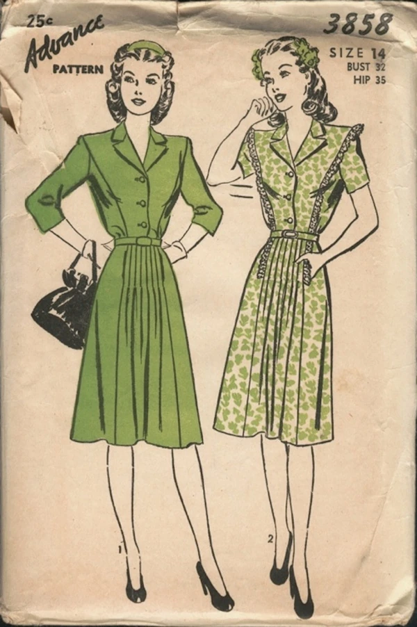 Advance 3858 | Vintage Sewing Patterns | Fandom