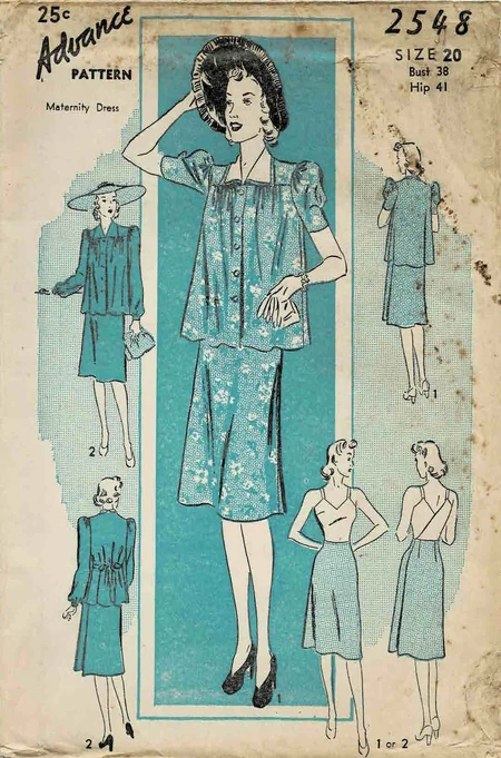 Advance 2548 | Vintage Sewing Patterns | Fandom