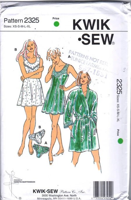 Kwik Sew 2325 | Vintage Sewing Patterns | Fandom