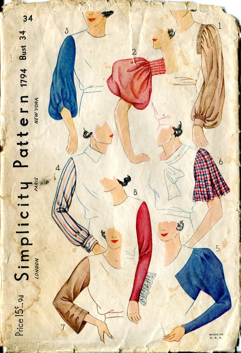 Simplicity 1794 B | Vintage Sewing Patterns | Fandom
