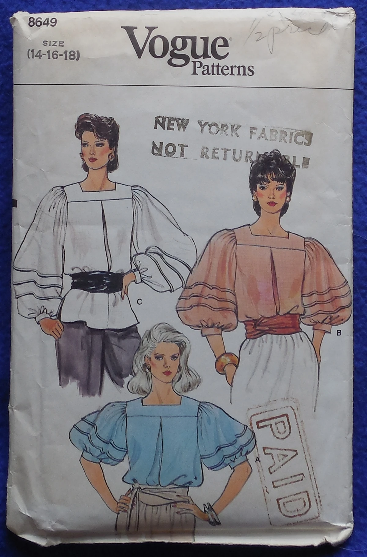 Vogue 8649 A | Vintage Sewing Patterns | Fandom