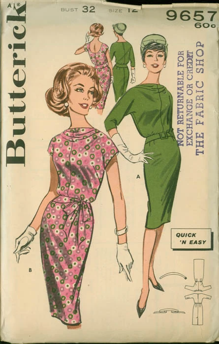 Butterick 9657 | Vintage Sewing Patterns | Fandom