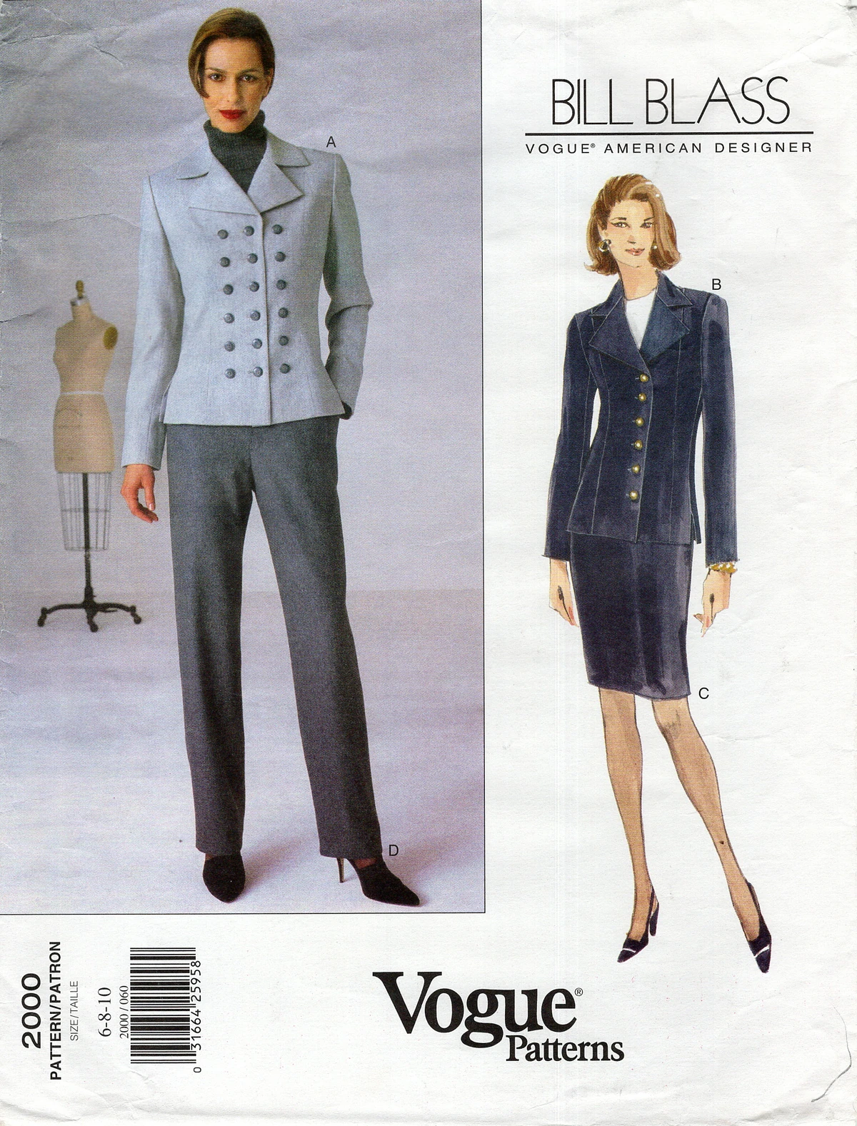 Vogue 2000 B | Vintage Sewing Patterns | Fandom