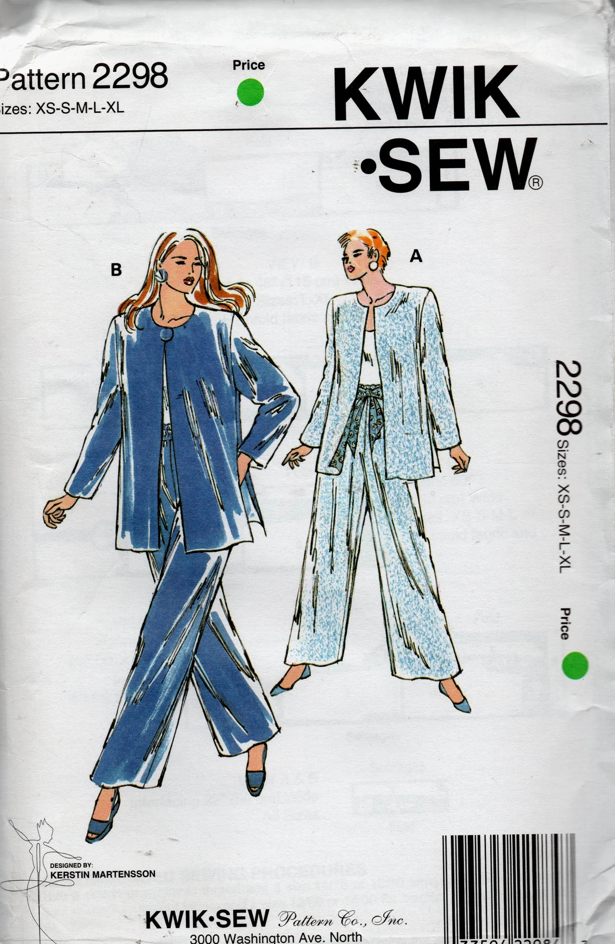 Kwik Sew 2298 | Vintage Sewing Patterns | Fandom