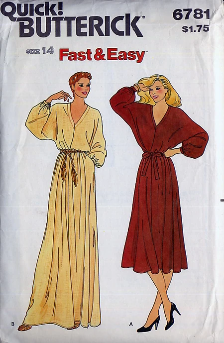 Butterick 6781 | Vintage Sewing Patterns | Fandom