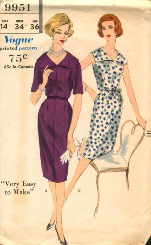 Vogue 9951 | Vintage Sewing Patterns | Fandom