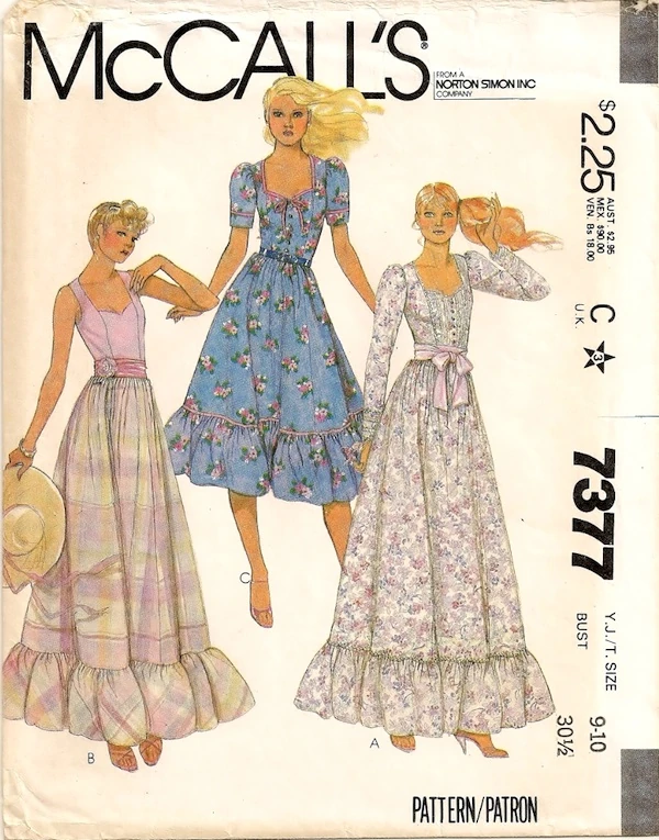 McCall's 7377 A | Vintage Sewing Patterns | Fandom